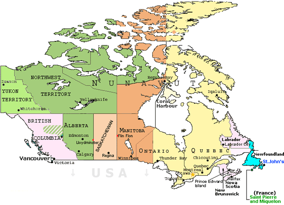 USA And Canada Time Zones Map Live Current Local Time With Time Zone